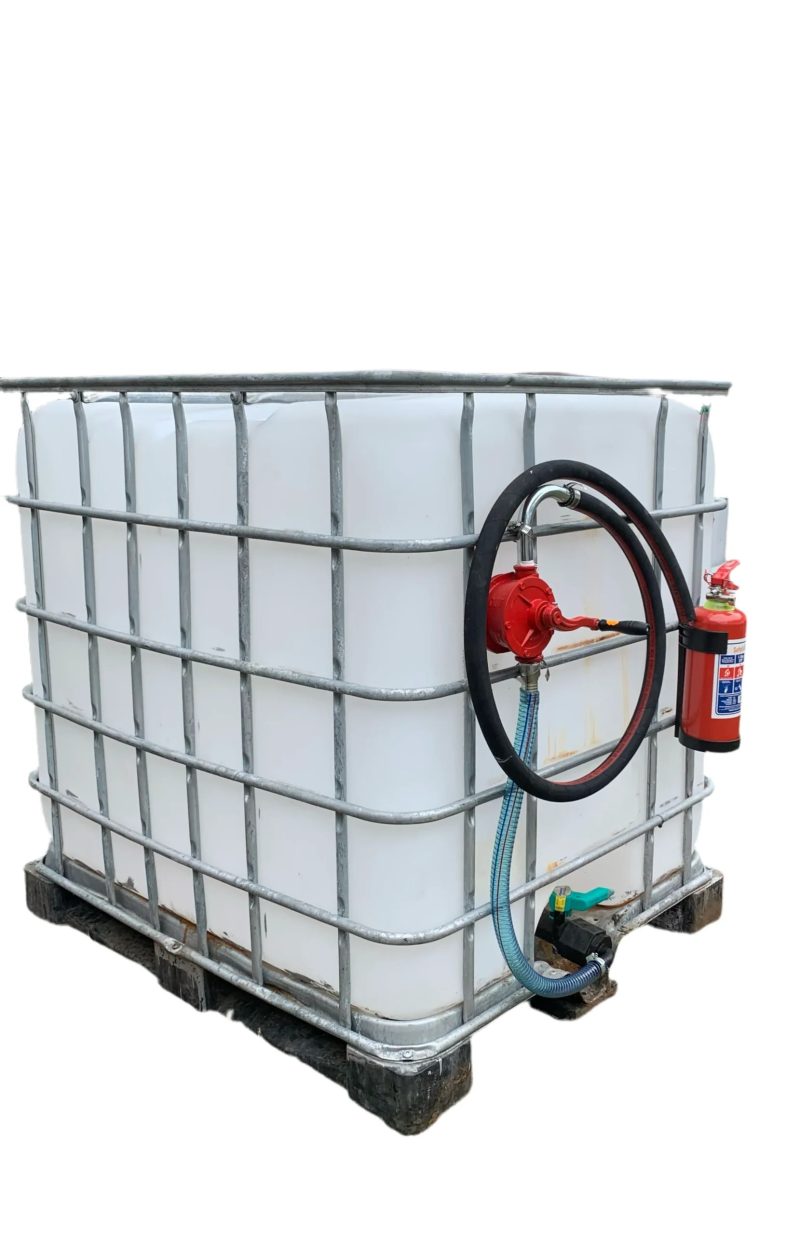 Hand Operated Manual 1000l Diesel Bowser - FlowBin Supply
